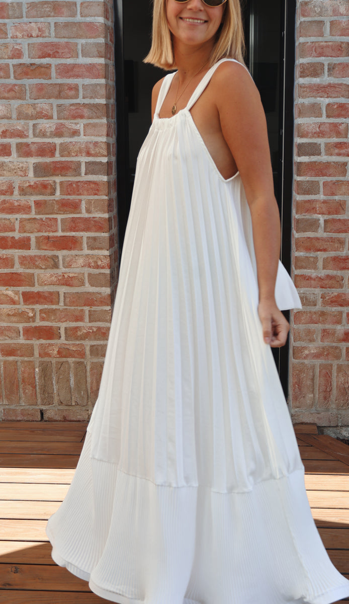 Robe Jeanne Blanche – Blanc et paillettes